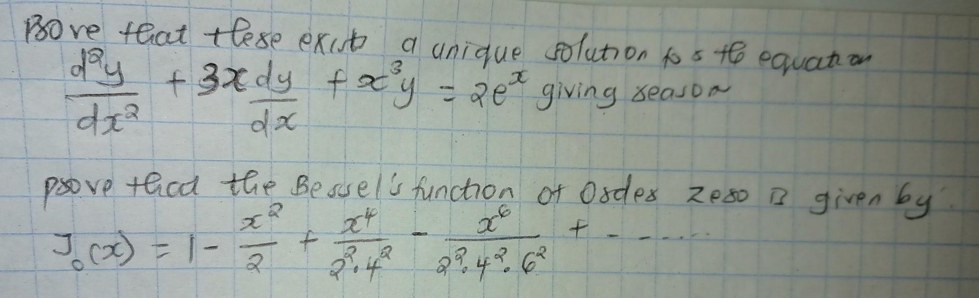 Solved a Bove that these exub +3xdy foxy - 2et giving seasoa | Chegg.com
