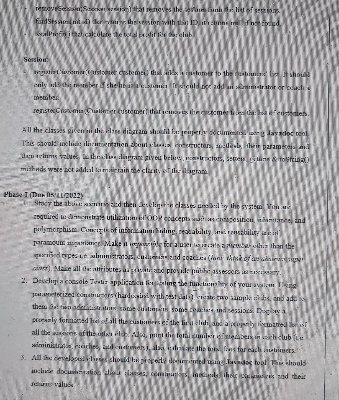 Solved Club Registration System Requirements: This is a | Chegg.com