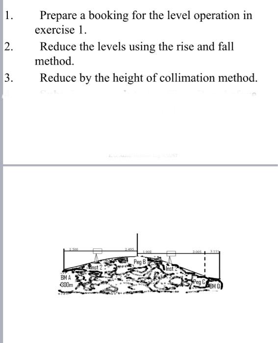 Solved 1. Prepare a booking for the level operation in | Chegg.com