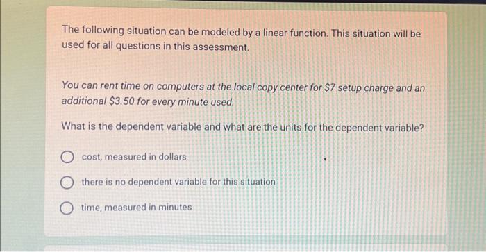 Solved The following situation can be modeled by a linear | Chegg.com