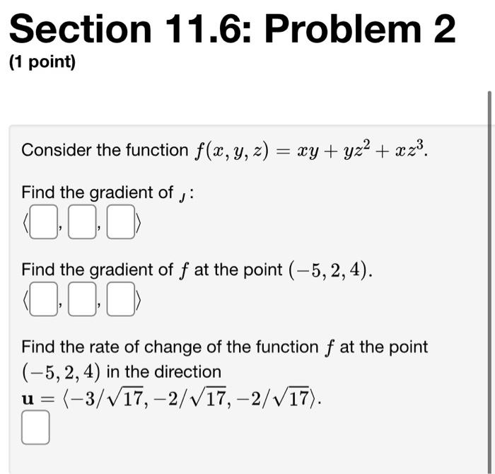 Solved Section 116 Problem 2 1 Point Consider The 9657