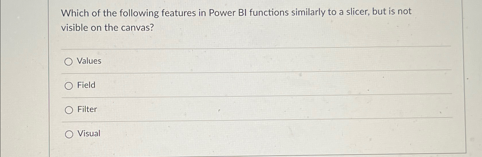 Solved Which of the following features in Power BI | Chegg.com
