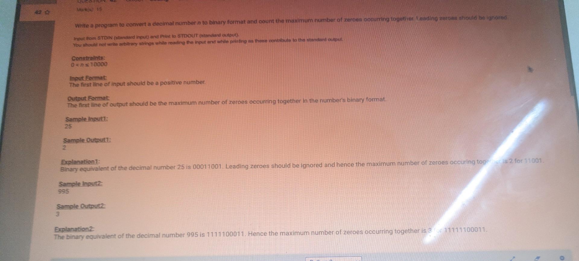 Solved trput hom stolN (standard inpuey and Primt to STDOUT | Chegg.com