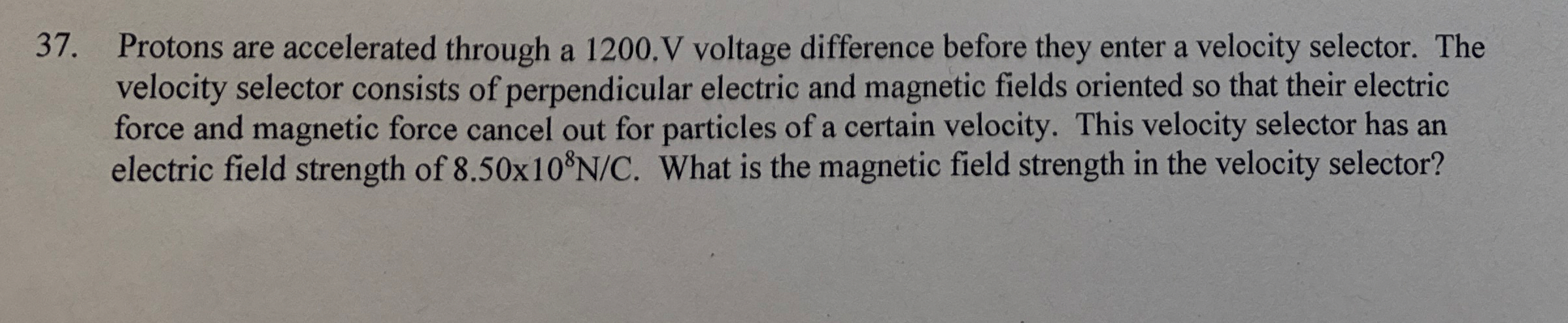 Solved Protons are accelerated through a 1200.V voltage | Chegg.com