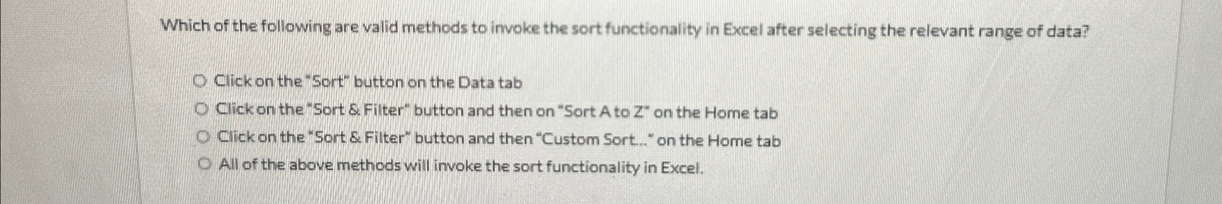 Solved Which of the following are valid methods to invole | Chegg.com