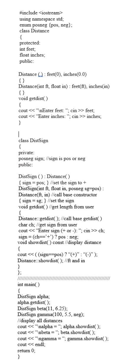 Solved Following code has been written in C++ to declare a | Chegg.com