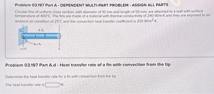 Solved Problem 03.197 Part A - DEPENDENT MULTI-PART PROBLEM | Chegg.com