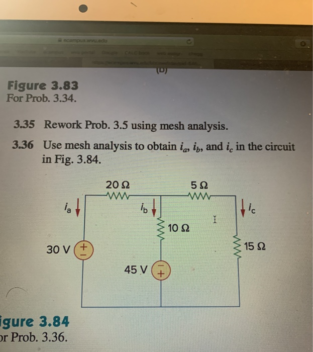 Solved 100 Figure 3.83 For Prob. 3.34. 3.35 Rework Prob. 3.5 | Chegg.com