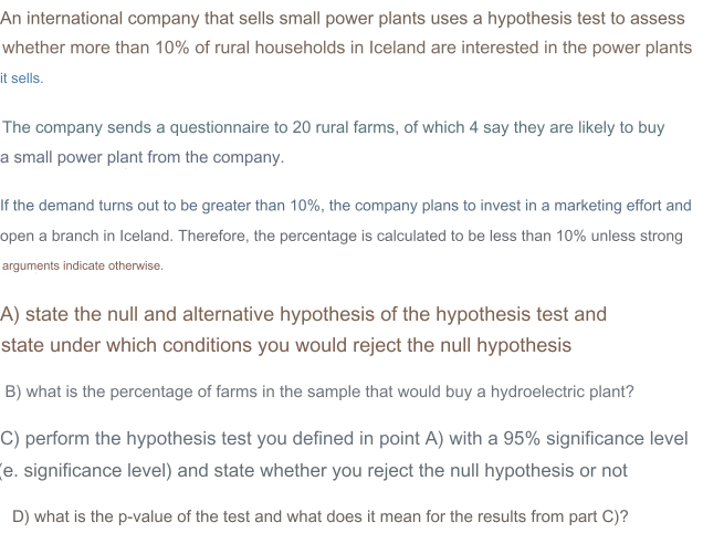 Solved A) ﻿state the null and alternative hypothesis of the | Chegg.com