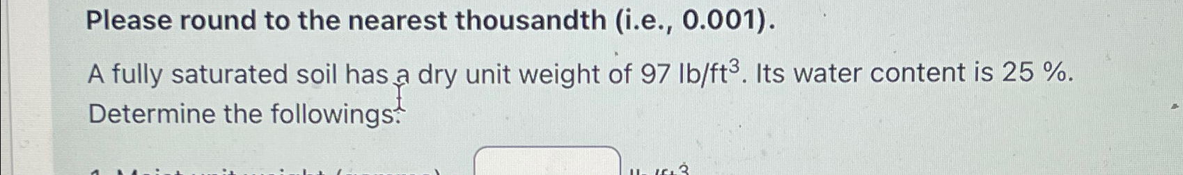 Please round to the nearest thousandth | Chegg.com