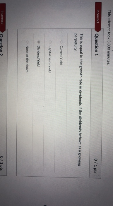 Solved This attempt took 3,800 minutes. Incorrect Question 1 | Chegg.com Solved This attempt took 3,800 minutes. Incorrect Question 1 | Chegg.com