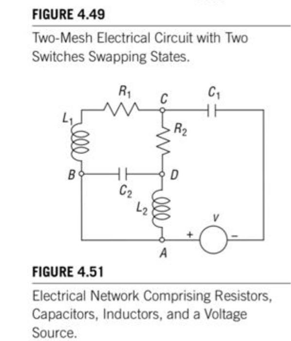 Two-Mesh Electrical Circuit with Two Switches | Chegg.com