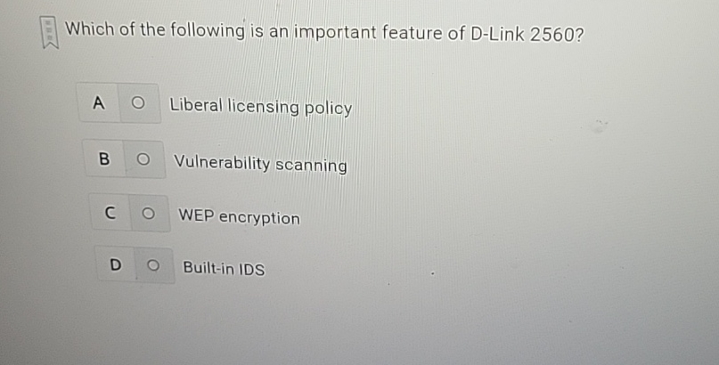 Solved Which of the following is an important feature of | Chegg.com