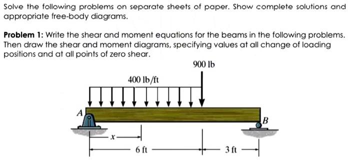 Solved Solve the following problems on separate sheets of | Chegg.com