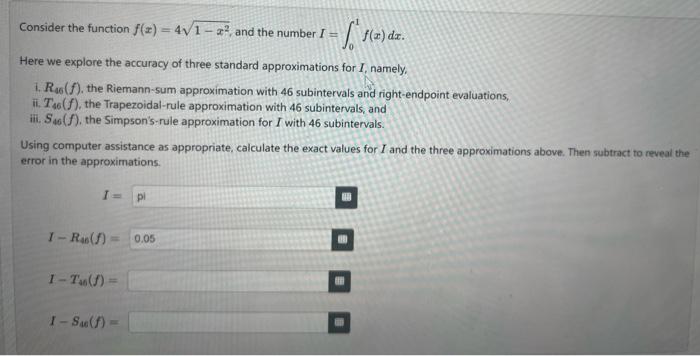 Solved Consider the function f(x)=41−x2, and the number | Chegg.com