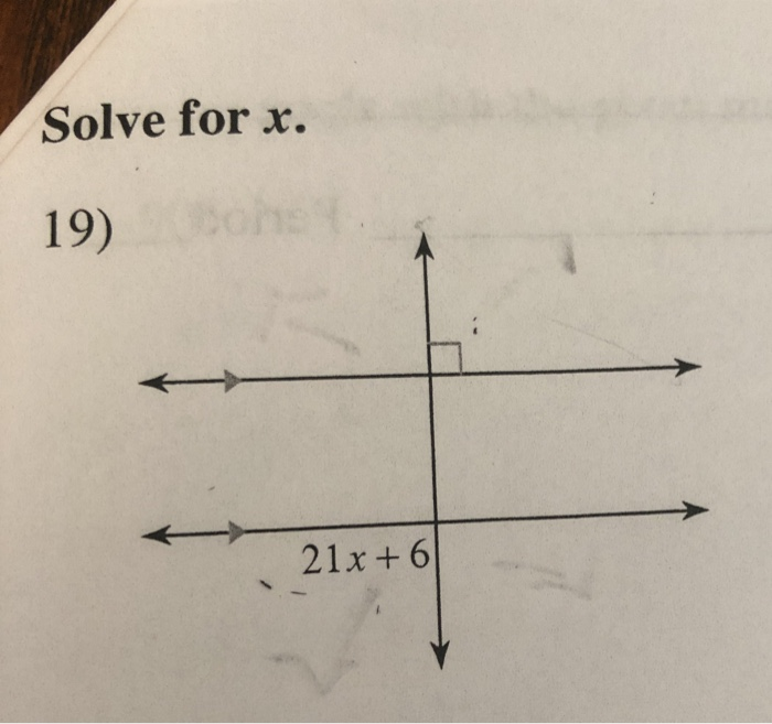 Solved Solve For X 19 21x 6 Chegg