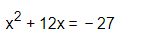 Solved Solve the equation by completing the square. The | Chegg.com