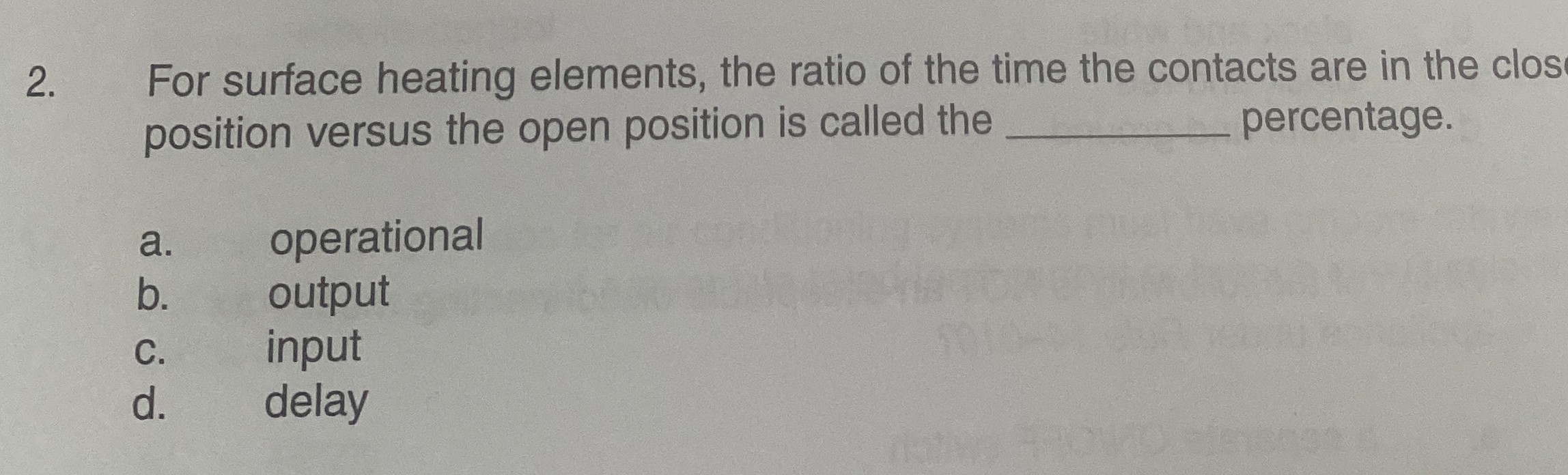 Solved For surface heating elements, the ratio of the time | Chegg.com