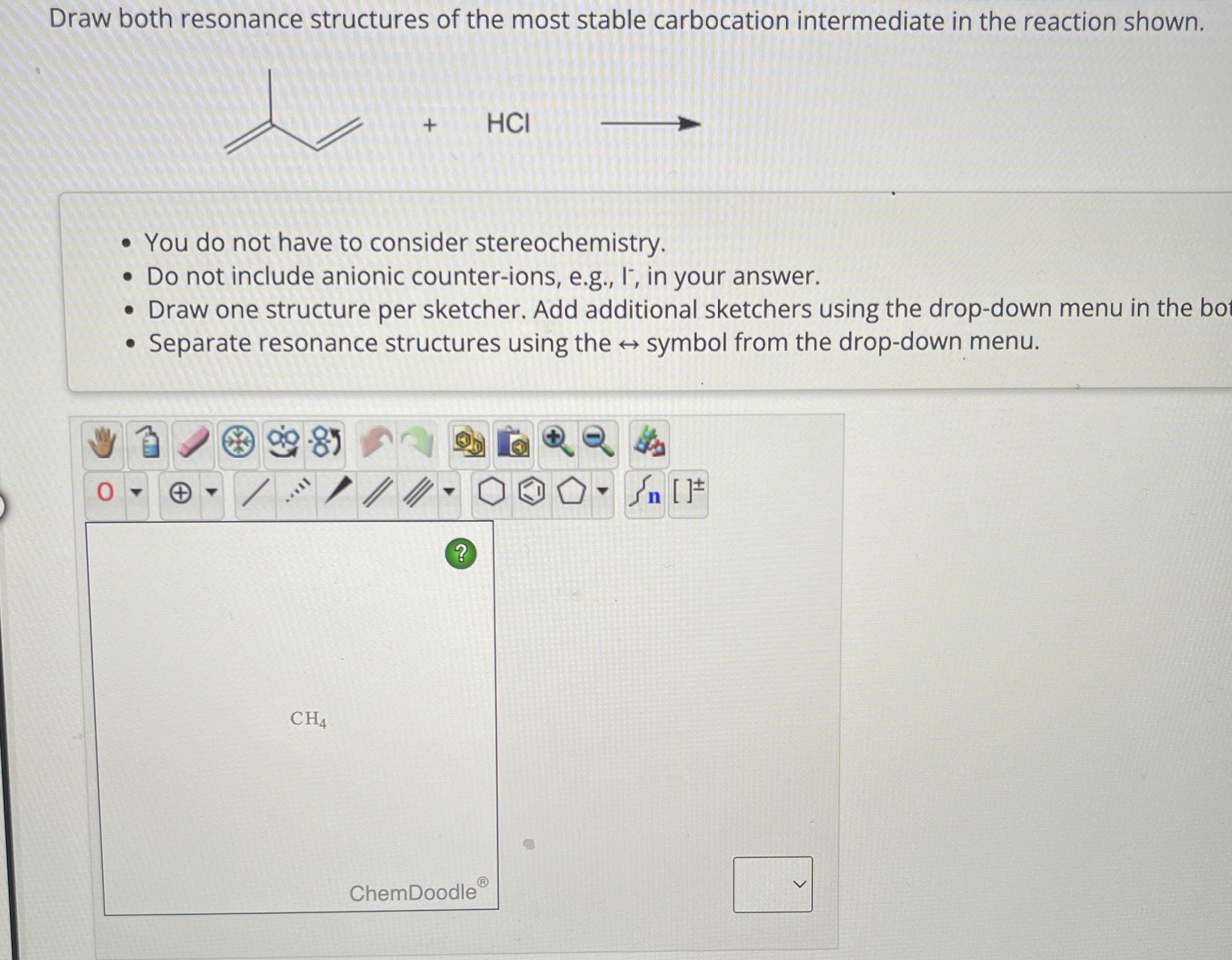 Solved Draw both resonance structures of the most stable | Chegg.com