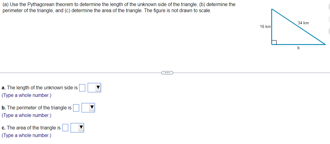 Solved (a) ﻿Use the Pythagorean theorem to determine the | Chegg.com