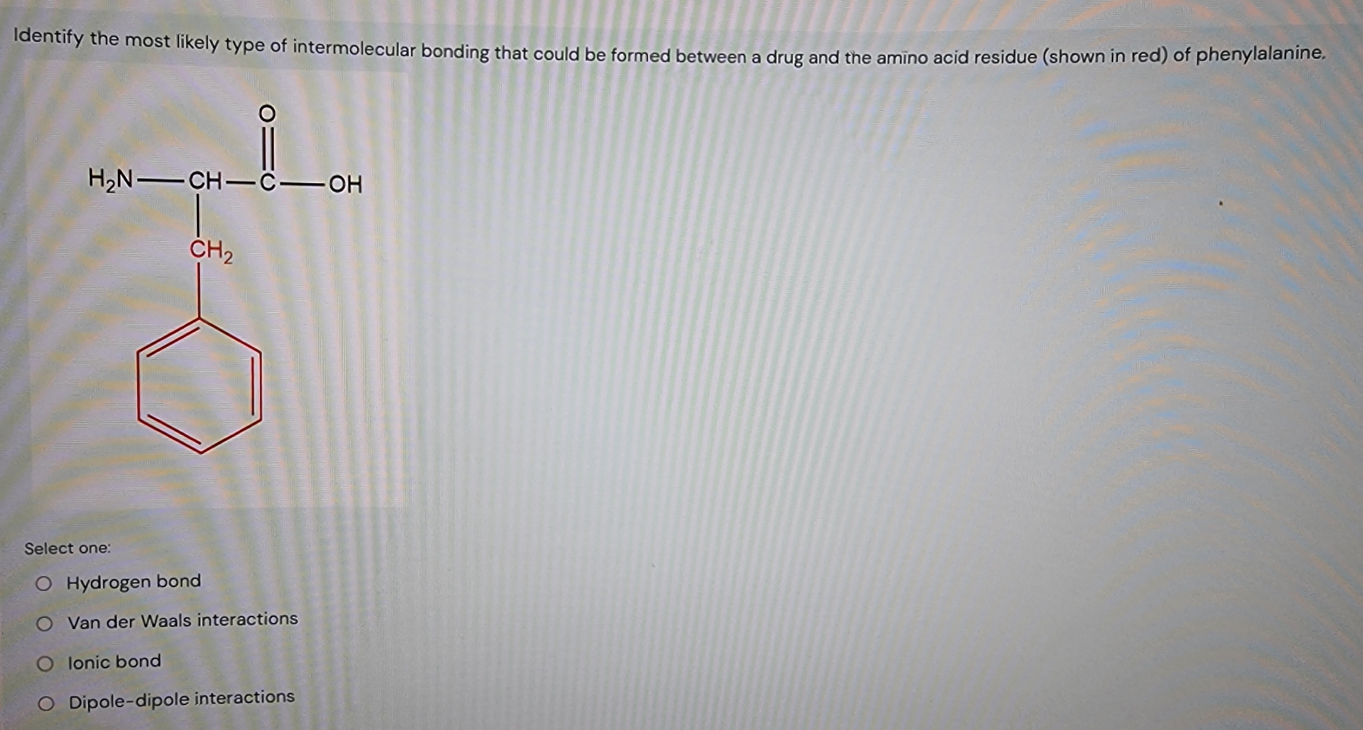 Solved Identify the most likely type of intermolecular | Chegg.com