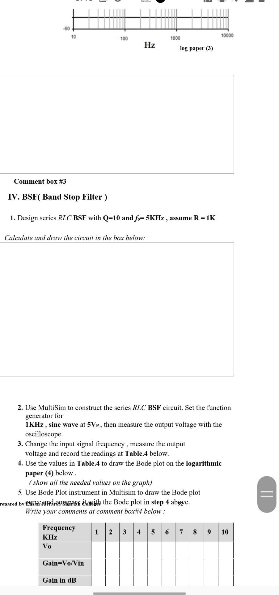 Solved m 5:43 OSM Carnou Objective : Final Project Design | Chegg.com