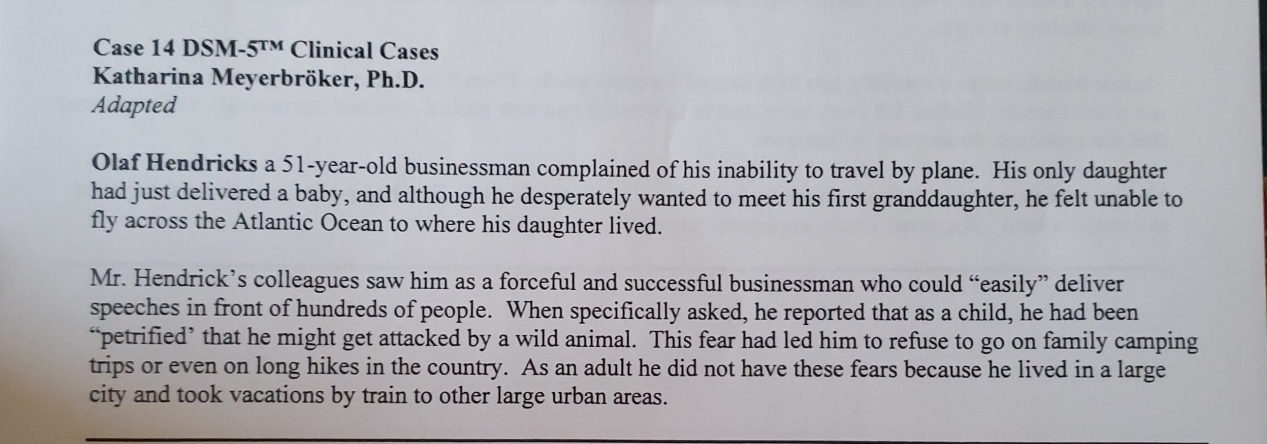 Solved Case 14 ﻿DSM-5'TM Clinical CasesKatharina | Chegg.com