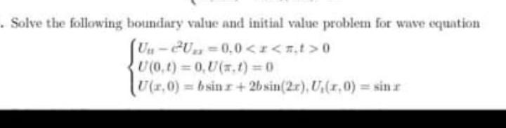 Solved Solve the following boundary value and initial value | Chegg.com