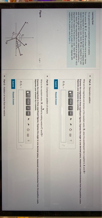 Solved - Part A. Geometric addition Learning Goal To use | Chegg.com