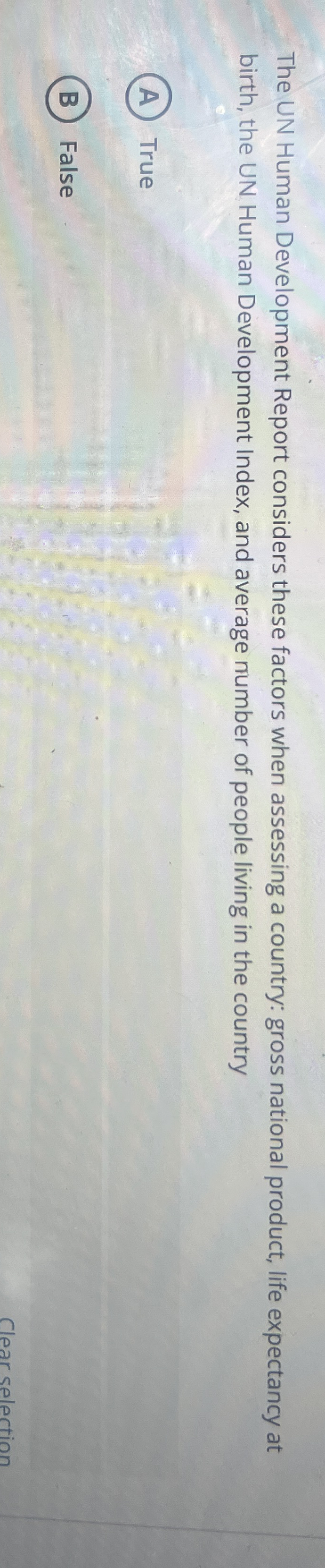 Solved The UN Human Development Report considers these | Chegg.com