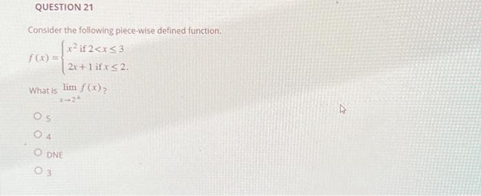 Solved Consider the following piece-wise defined function. | Chegg.com
