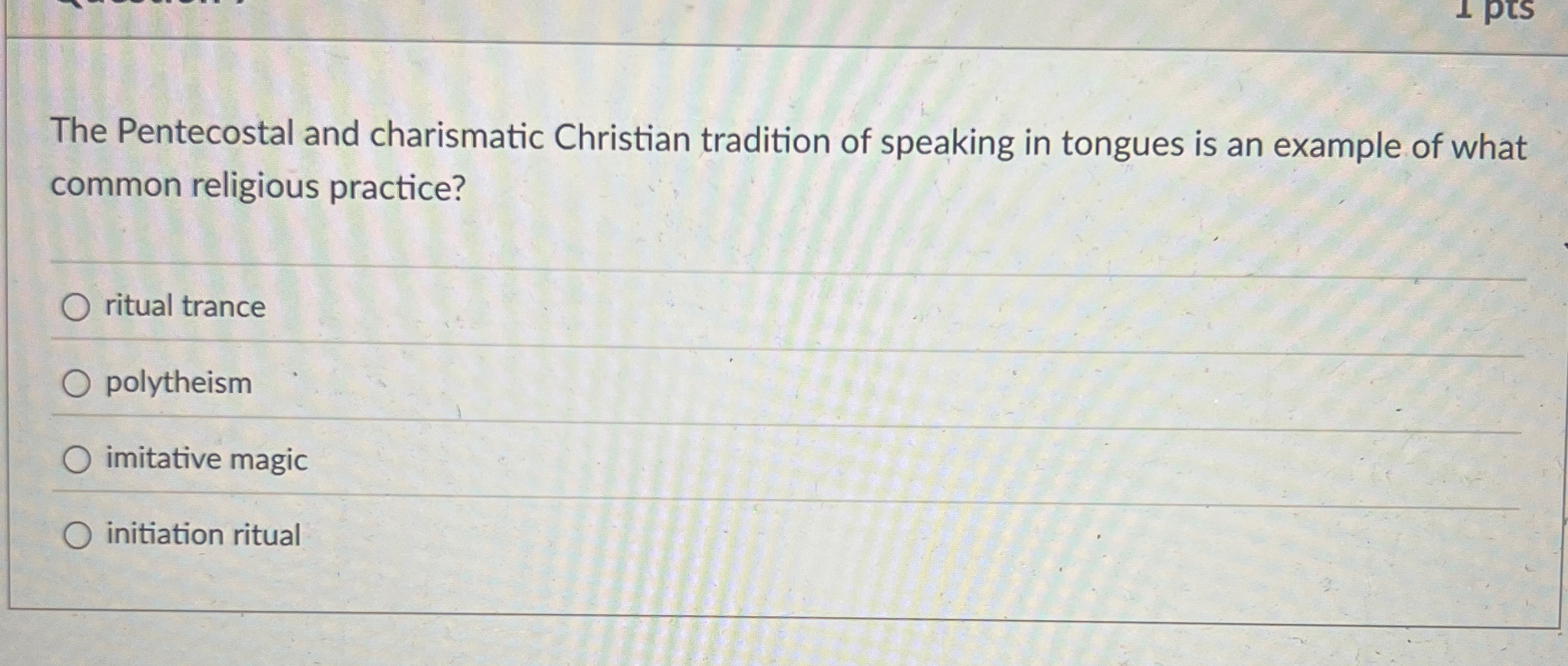 Solved The Pentecostal and charismatic Christian tradition | Chegg.com