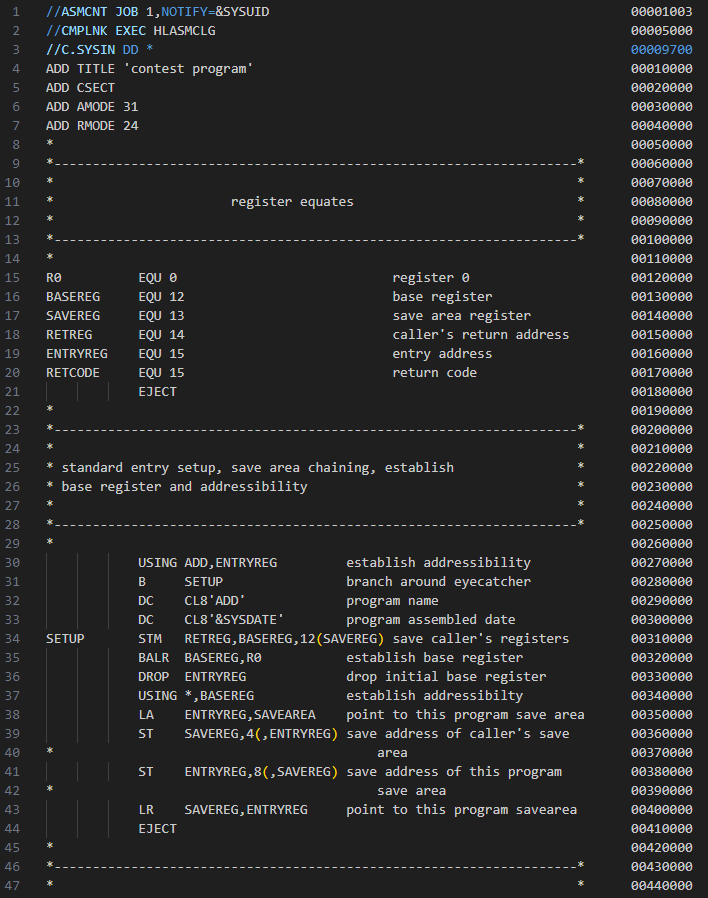 Solved Why is this giving me an ABEND SOC4 ﻿error | Chegg.com