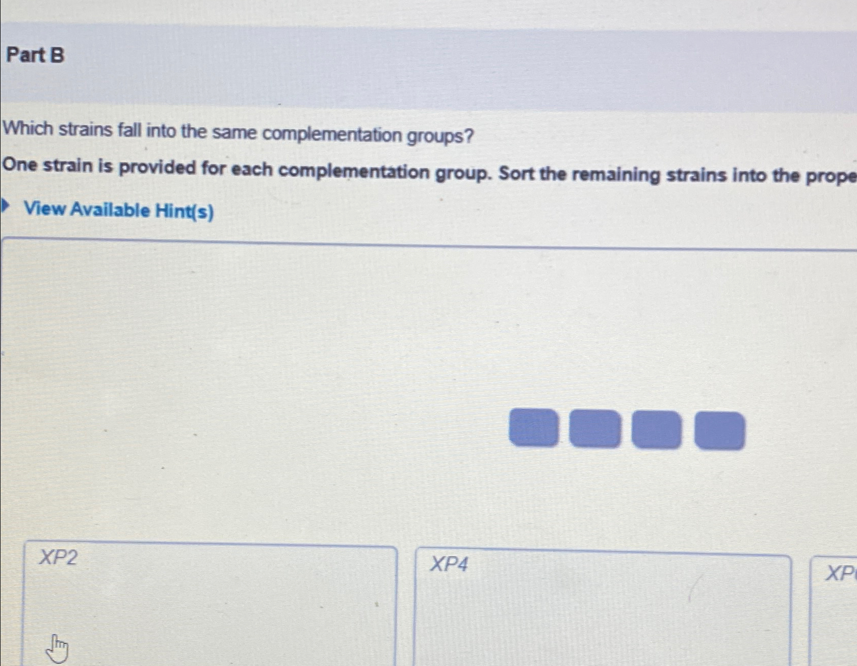 Solved Part BWhich strains fall into the same | Chegg.com