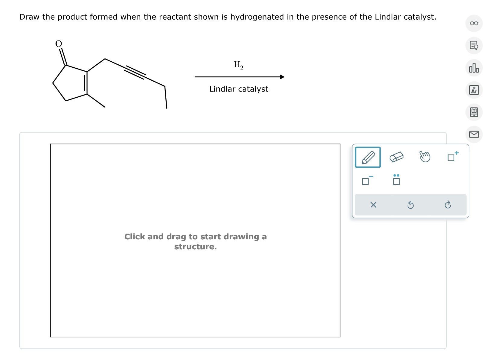 Solved Draw the product formed when the reactant shown is | Chegg.com