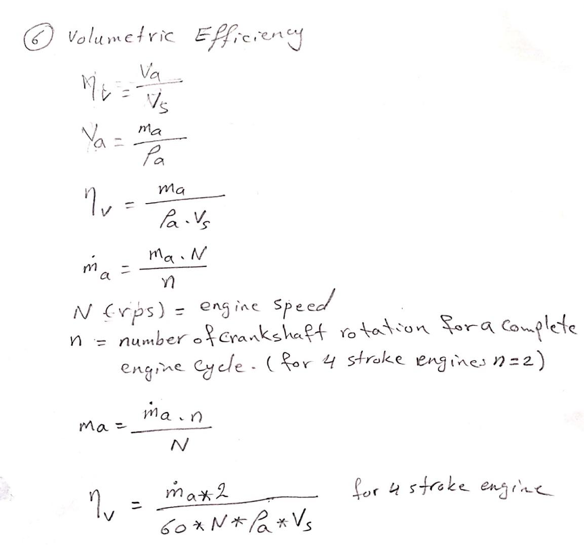 Solved ③ volumetric Efficiency ME Va is Yama а pa ma maiN | Chegg.com