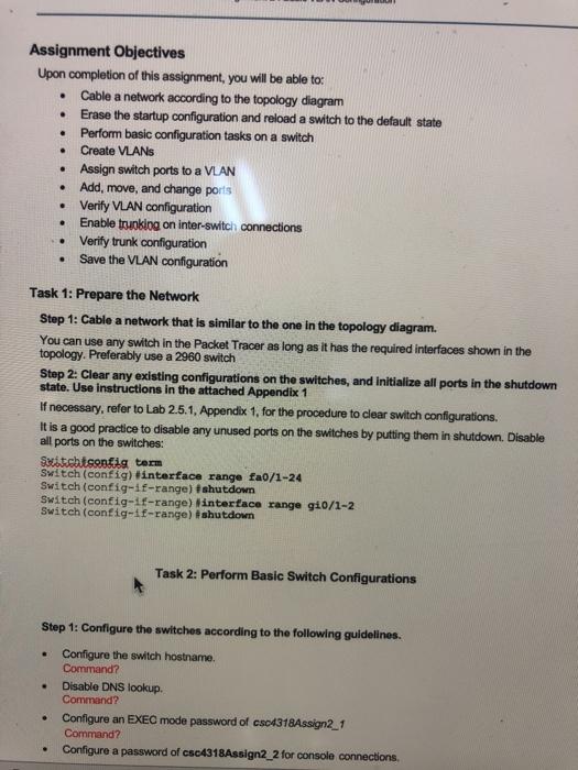 Solved . . . Assignment Objectives Upon completion of this | Chegg.com