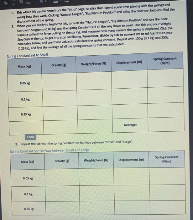 Solved F Introduction Hooke's Law teaches us how springs can | Chegg.com