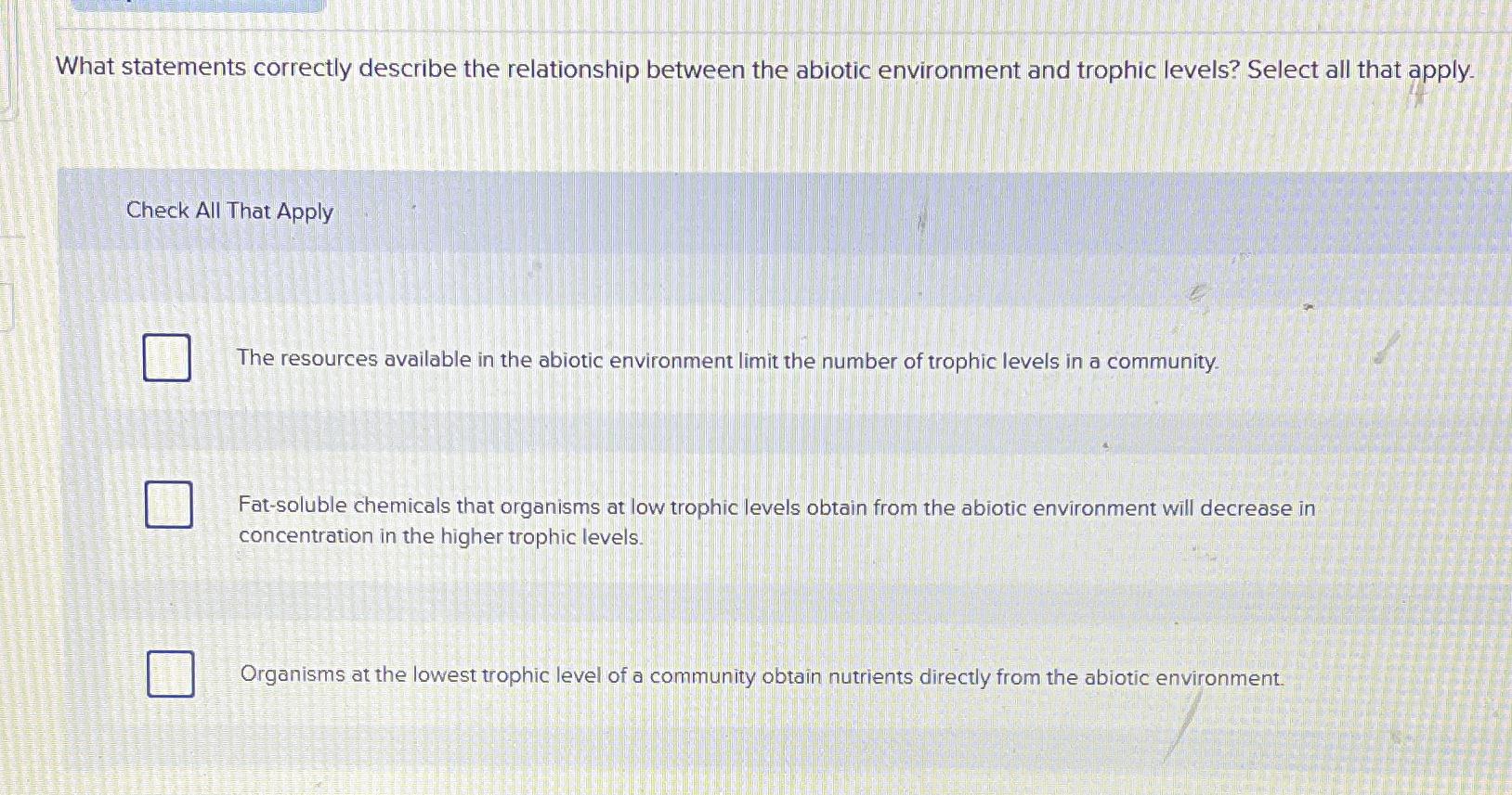 Solved What statements correctly describe the relationship | Chegg.com