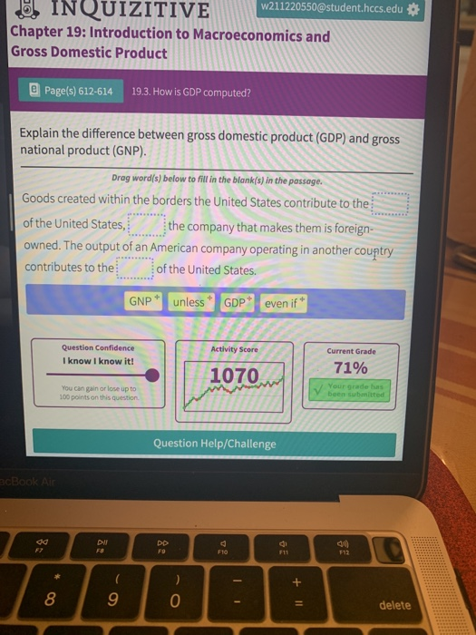 Solved INQUIZITIVE w211220550@student.hccs.edu # Chapter 19: | Chegg.com