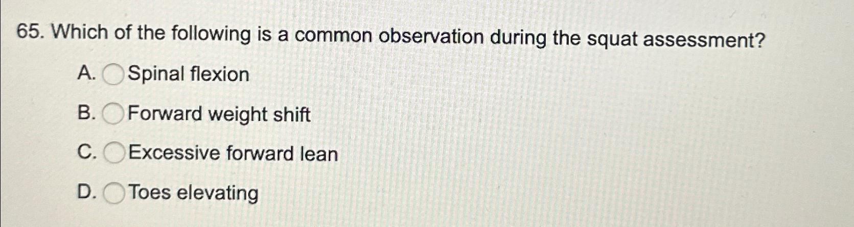 Solved Which of the following is a common observation during | Chegg.com