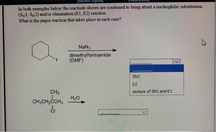 Solved [Review Topic In both examples below the reactants | Chegg.com
