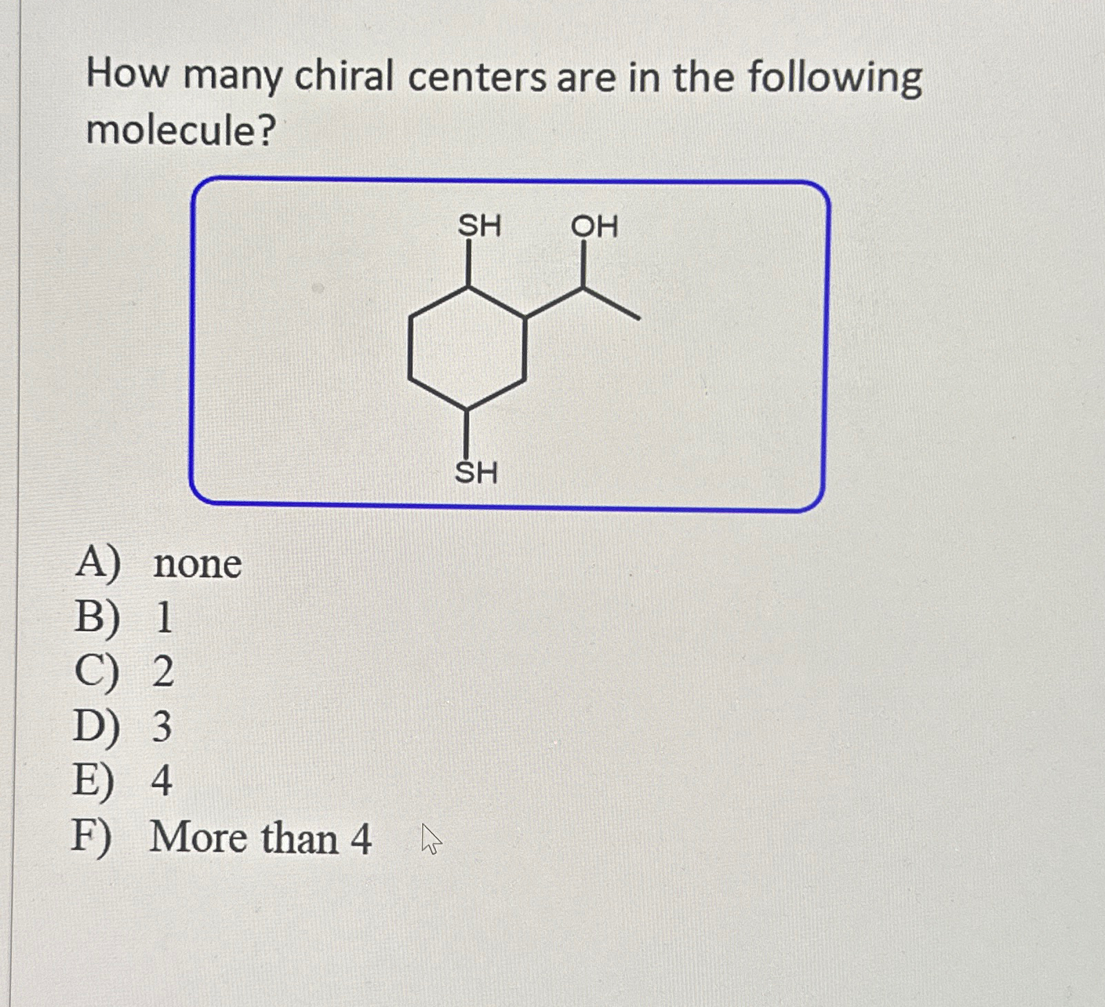Solved How many chiral centers are in the following | Chegg.com