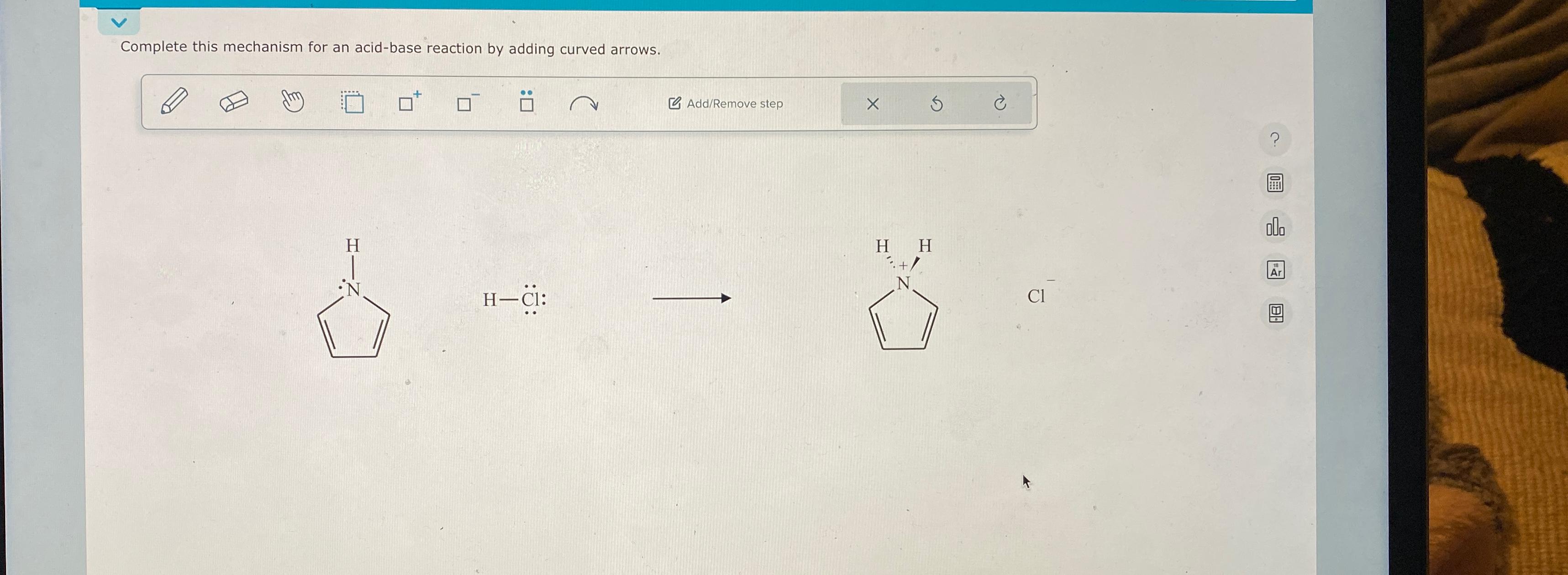 Solved Complete this mechanism for an acid-base reaction by | Chegg.com