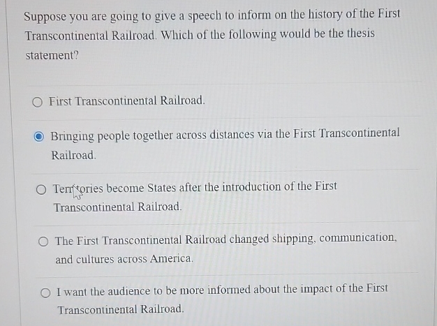 Solved Suppose you are going to give a speech to inform on | Chegg.com