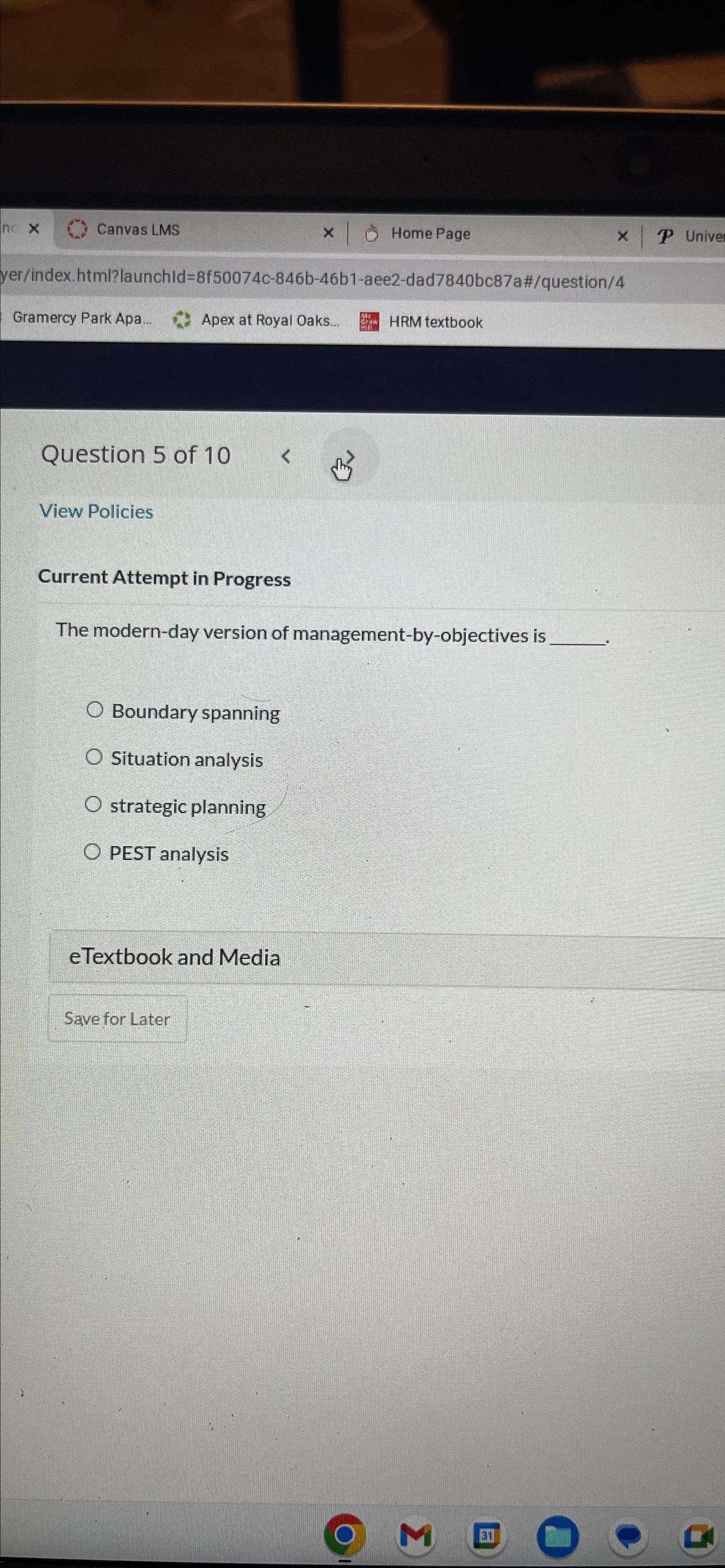 Solved Question 5 ﻿of 10View PoliciesCurrent Attempt in | Chegg.com