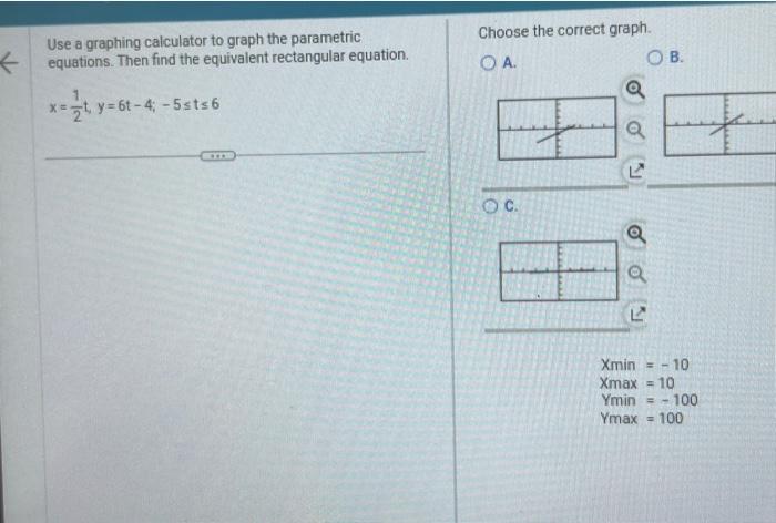 Solved Use a graphing calculator to graph the parametric | Chegg.com