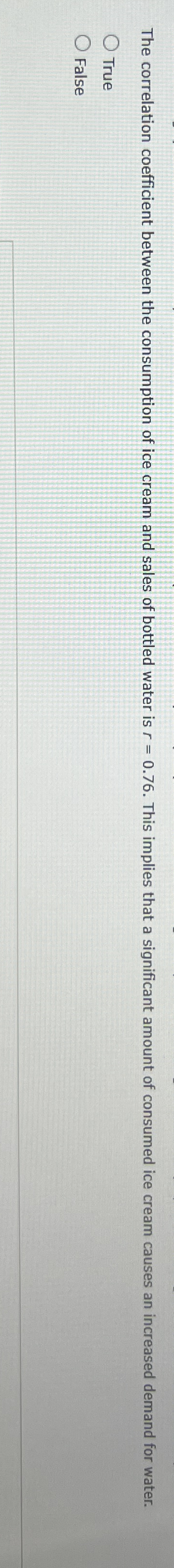Solved The correlation coefficient between the consumption | Chegg.com