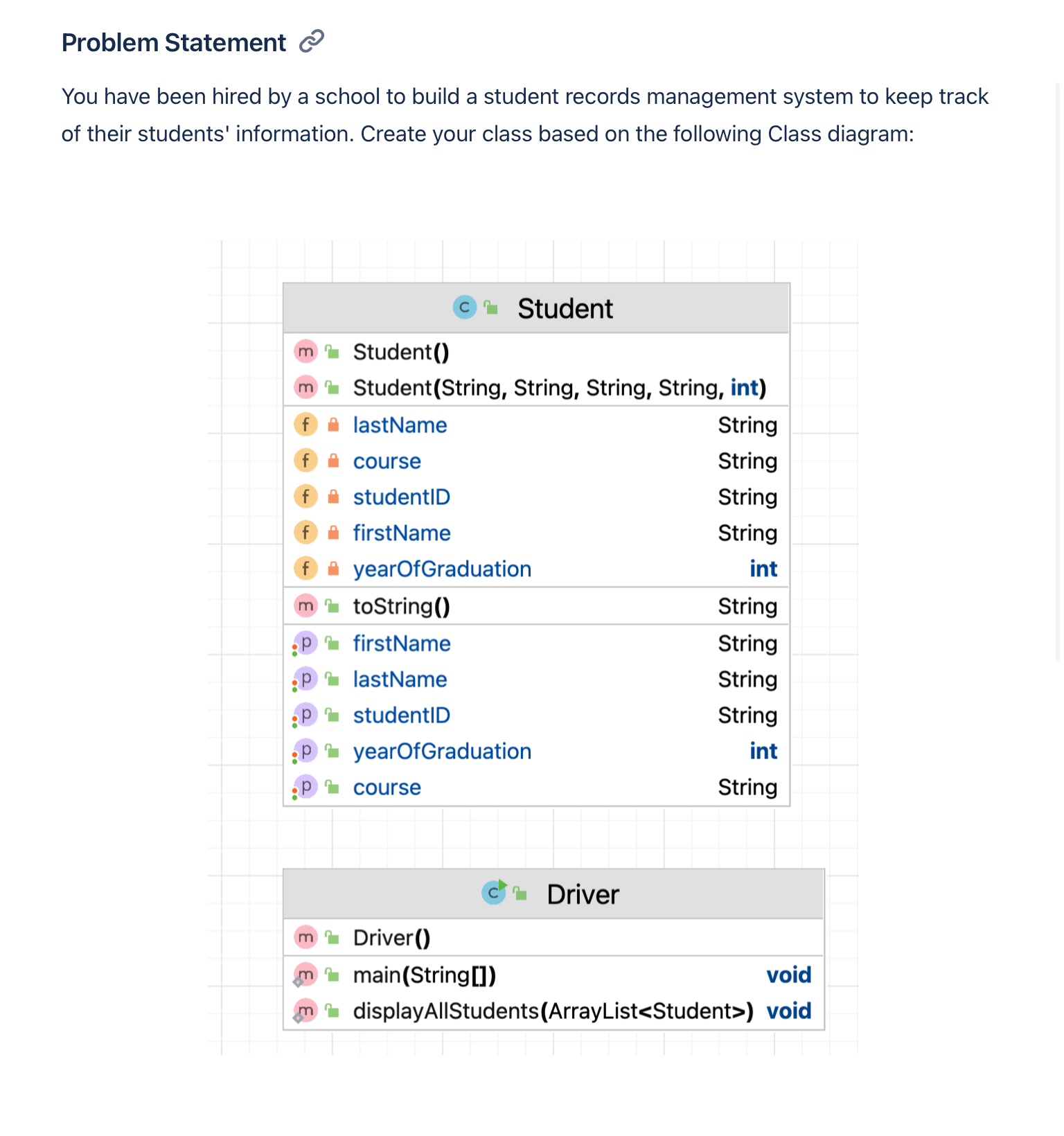 Solved by an EXPERT Problem Statement:You have been hired by a school to | Chegg.com