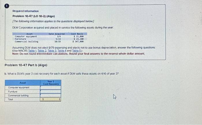 Solved TABLE 2a MACRS Mid-Quarter Convention: For property | Chegg.com